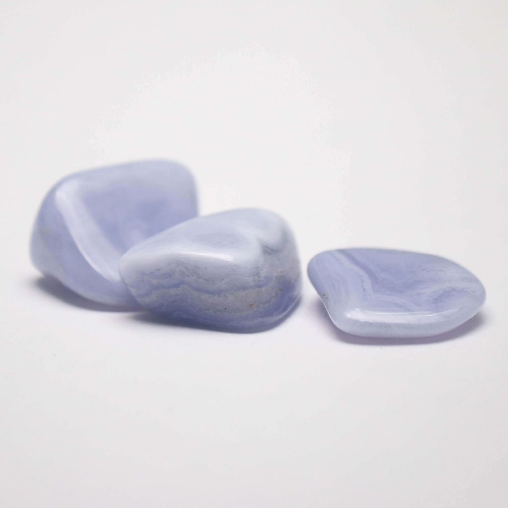 Pierre Roulée Calcédoine Bleue - energies des pierres